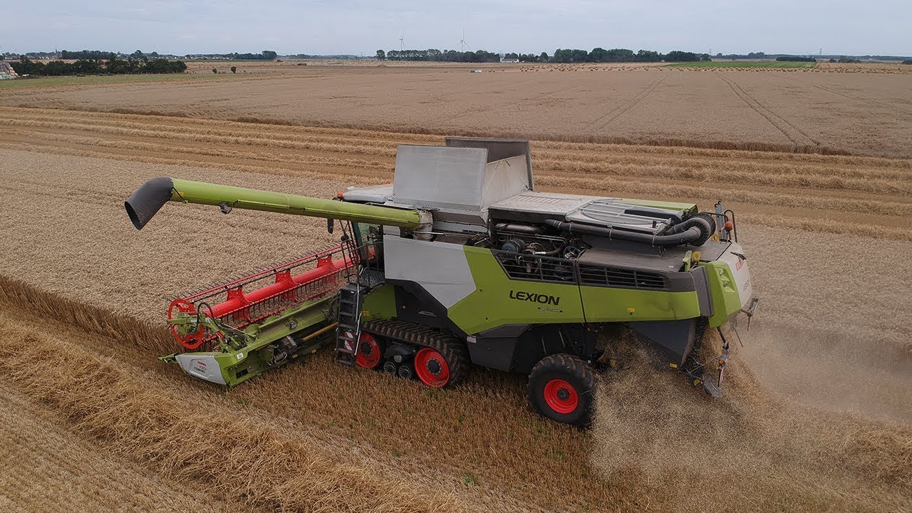 NEW CLAAS LEXION 5500 TERRA-TRAC - CLAAS CONVIO 770 !! - YouTube