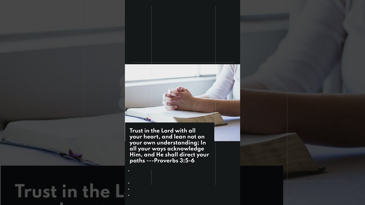 Proverbs Chapter 3 Verses 5 6 YouTube Proverbs Chapter 3 Verses 5 6 YouTube