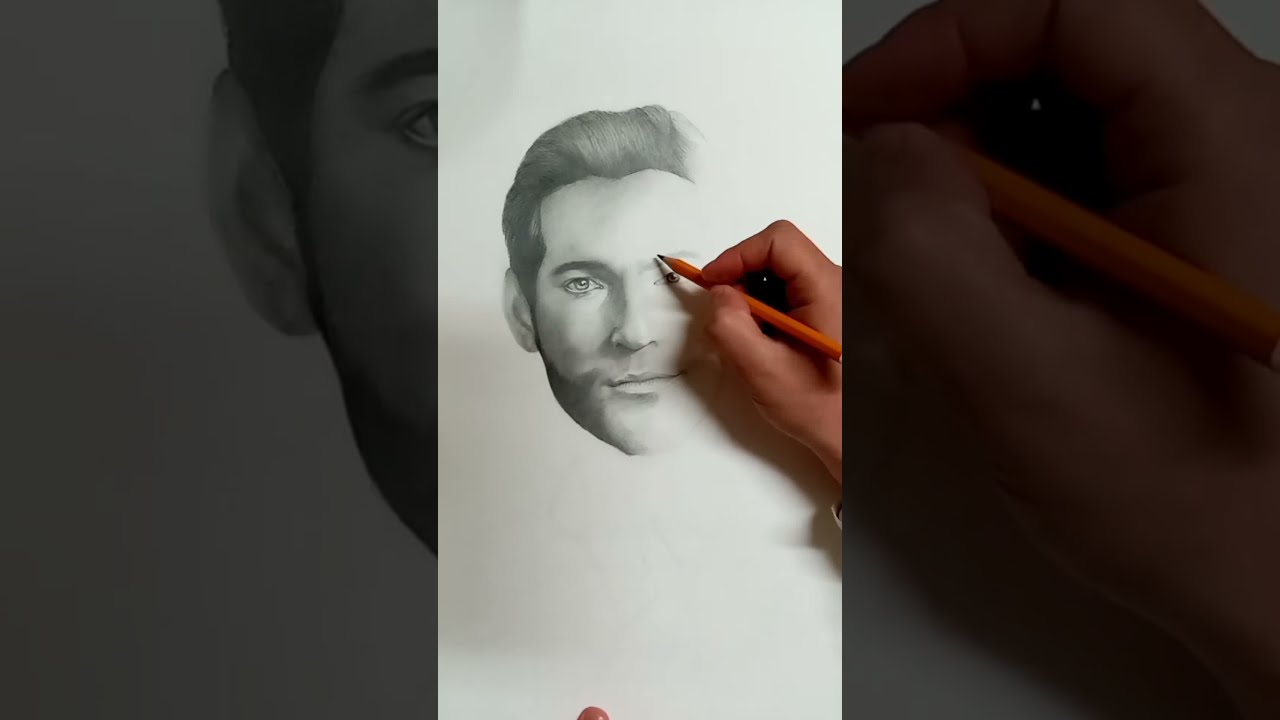 Люцифер Диннице/Том Эллис(Lucifer Morningstar) 🔥 realistic drawing ...