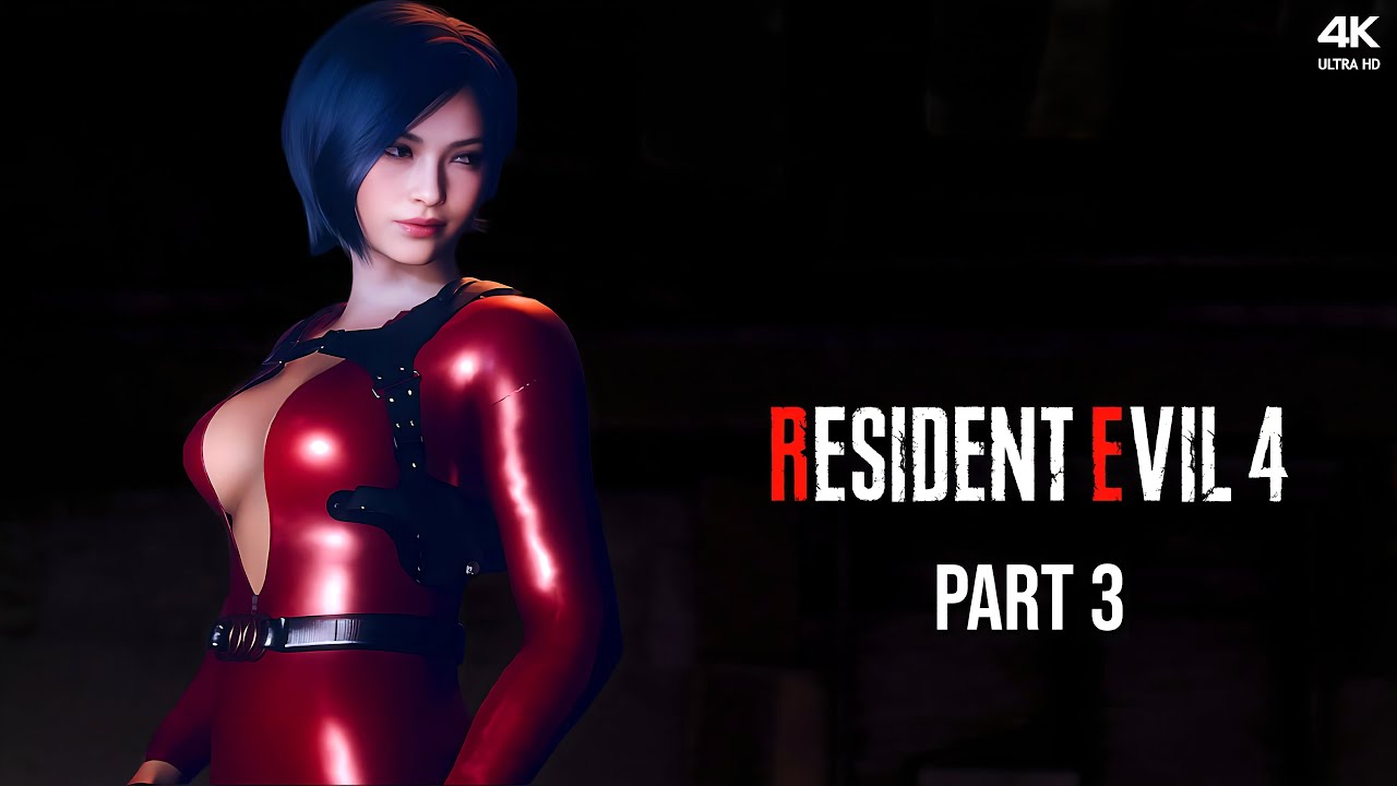 ADA WONG IN SPICY RED LATEX CATSUIT. Resident Evil 4 Separate Ways DLC Gameplay Part 3 [4K | MOD ...
