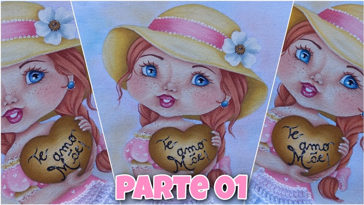 PINTURA DE BONECA PARA PANO DE PRATO - DIA DAS MÃES 02 - PROJETO ...