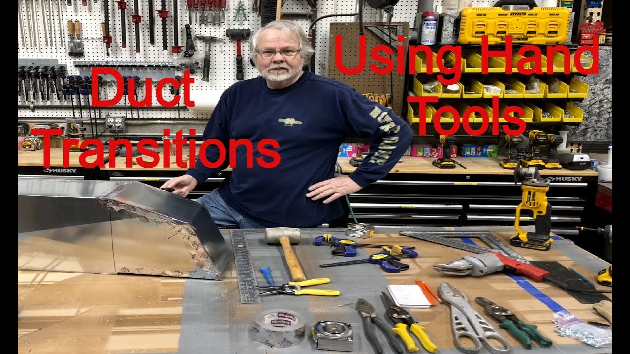 Making a Ductwork Transition Using Hand Tools - YouTube