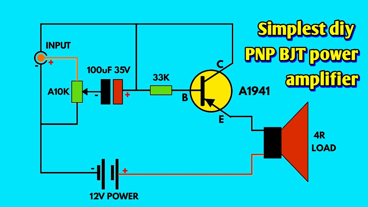 SIMPLE ONE TRANSISTOR AMPLIFIER MAKING. - YouTube