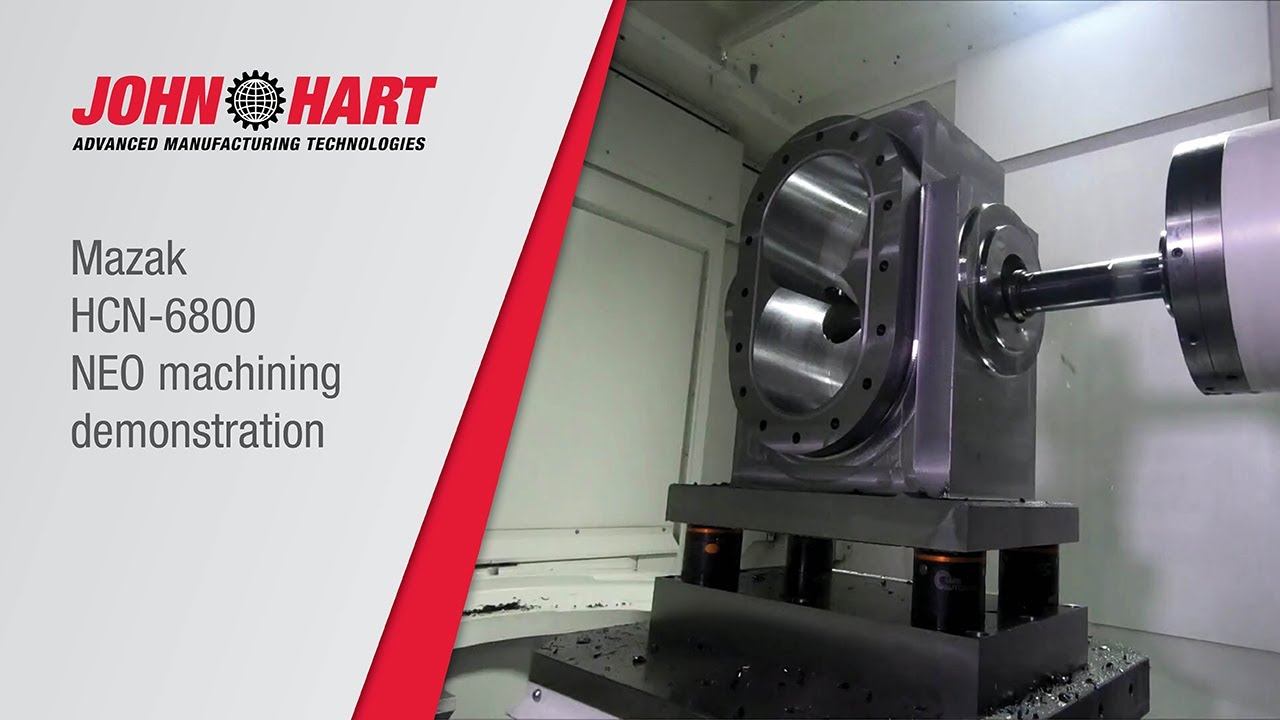Machining a blower casing on a Mazak HCN-6800 NEO - YouTube