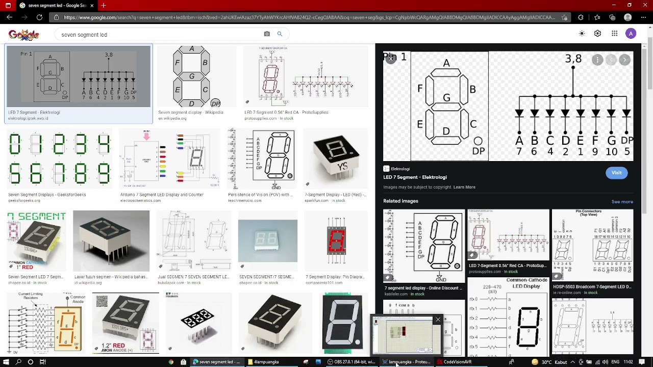 Perbedaan LED anoda dan katoda pada proteus - YouTube