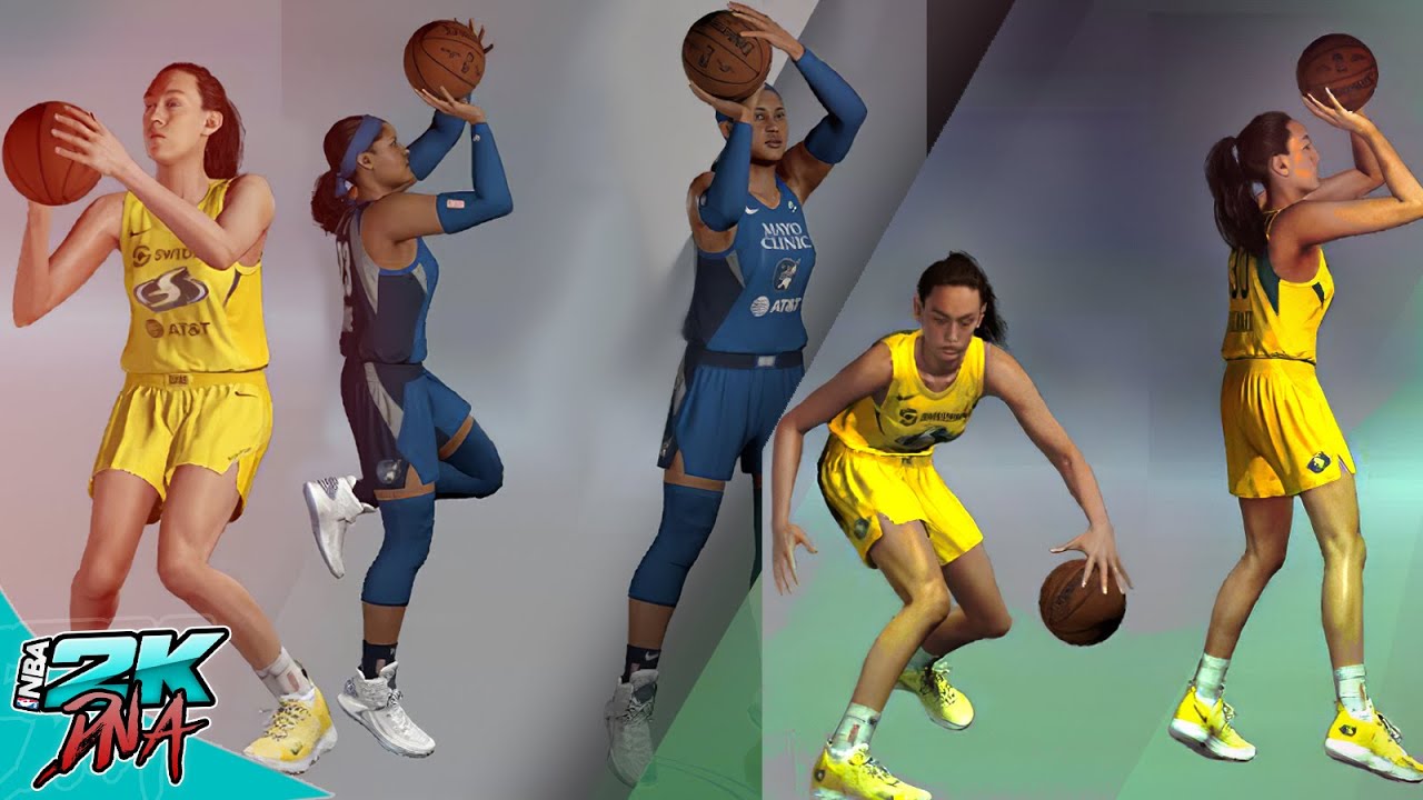 WNBA Jumpshots - Maya Moore and Breanna Stewart | Full Shot animation ...