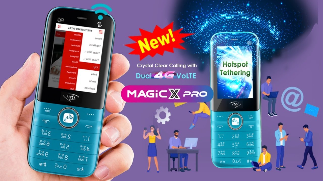 iTel Magic X Pro🔥New 4G feature phone Launc With🔥Wi-Fi🔥Hotspot Price ...