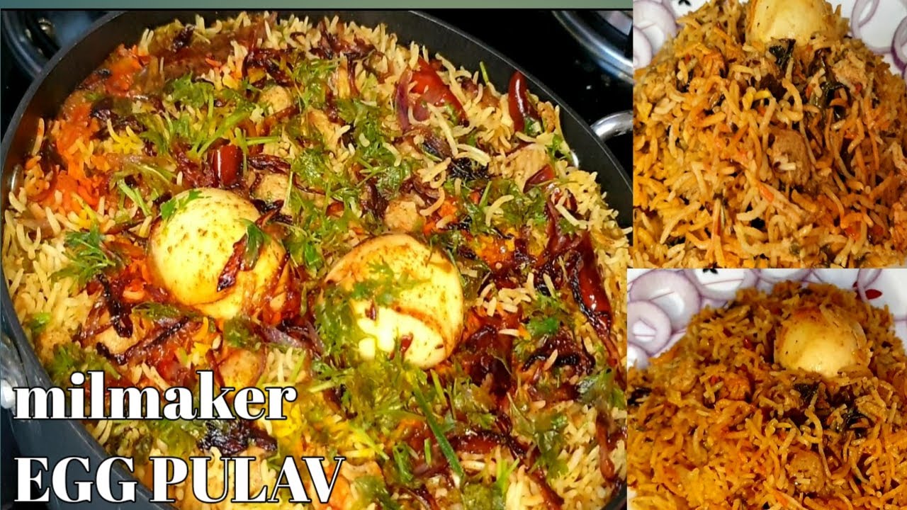 Milmaker EGG PULAV | with authentic flavors | Sunday special pulav # ...