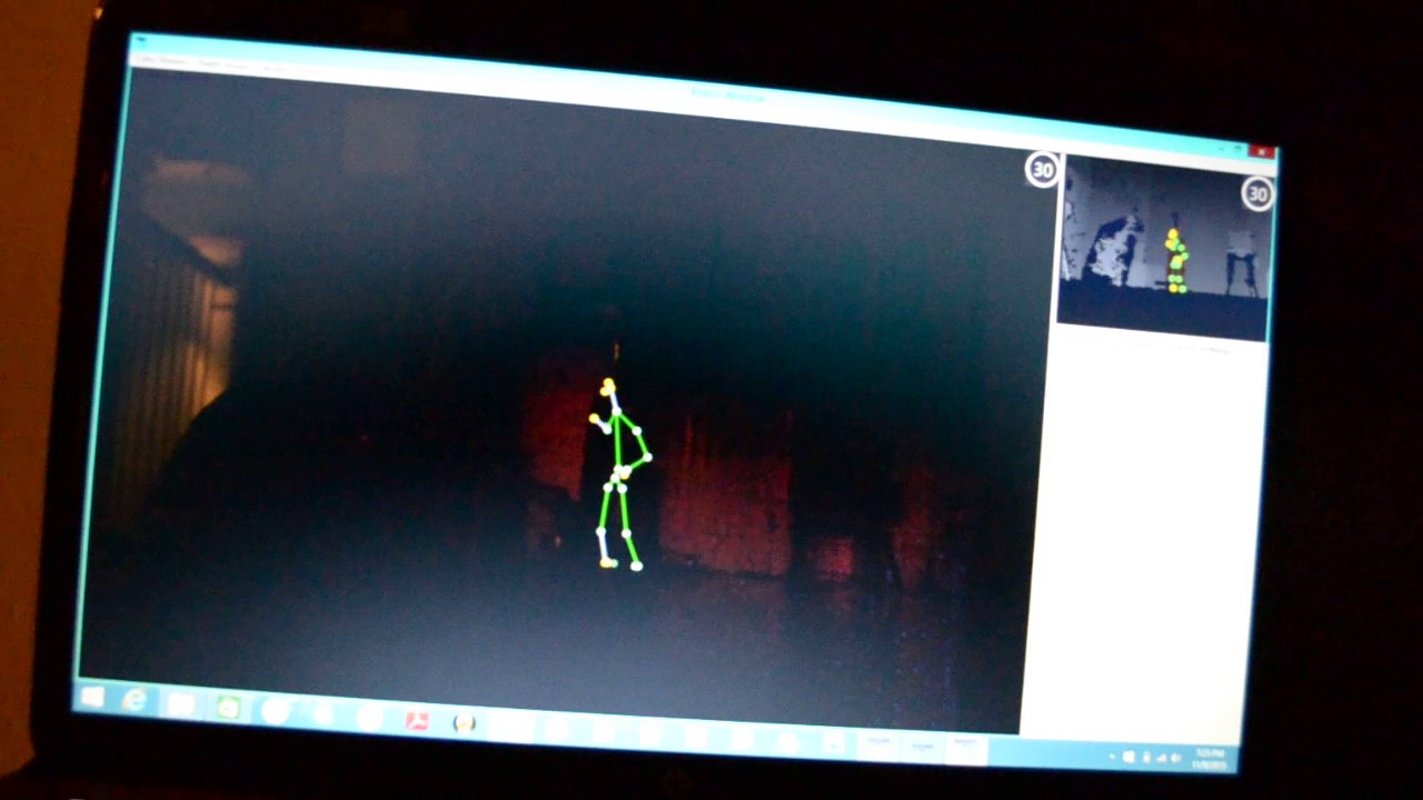 Kinect Flaws in ghost hunting - in the dark #2 - YouTube
