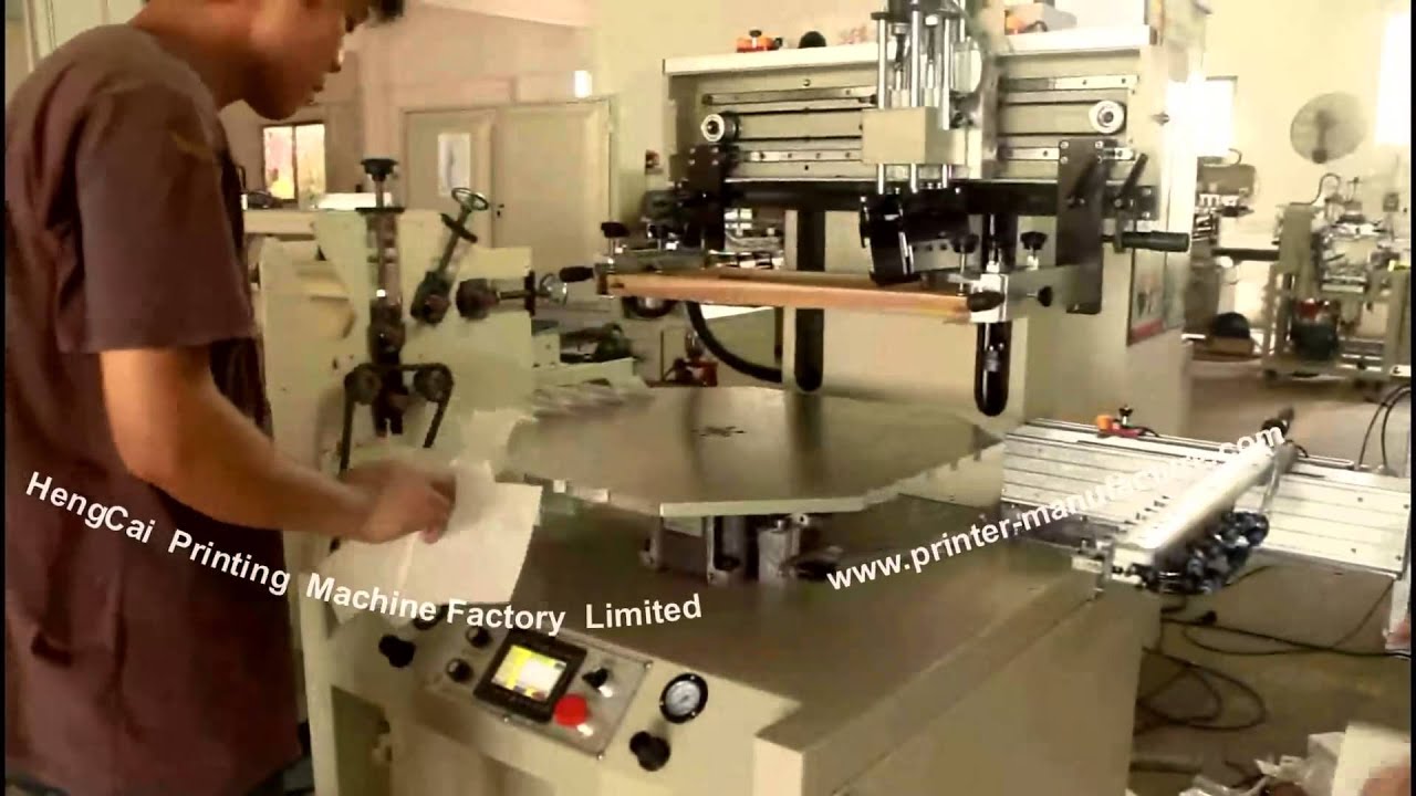 Envelope Screen Printing Machine - YouTube