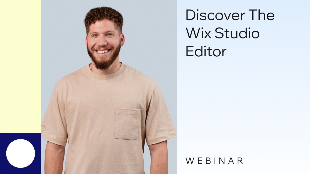 Wix Studio | Webinar: Discover the Wix Studio Editor - YouTube