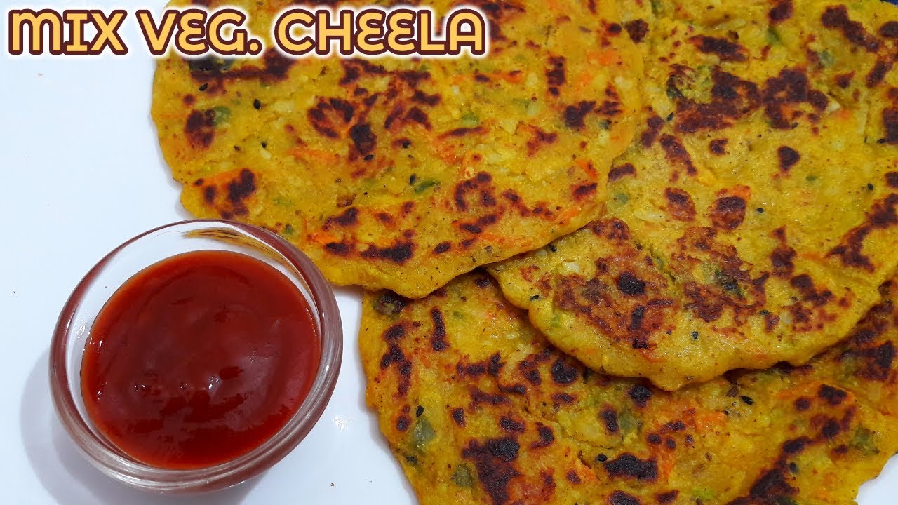 स्वाद और सेहत से भरा यह चटपटा नाश्ता | Mixed Veg Besan Cheela | Veg ...