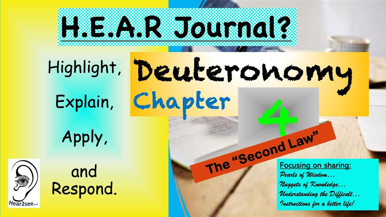 Deuteronomy Chapter 4, Listen & Read with HEAR Journal #bible # ...
