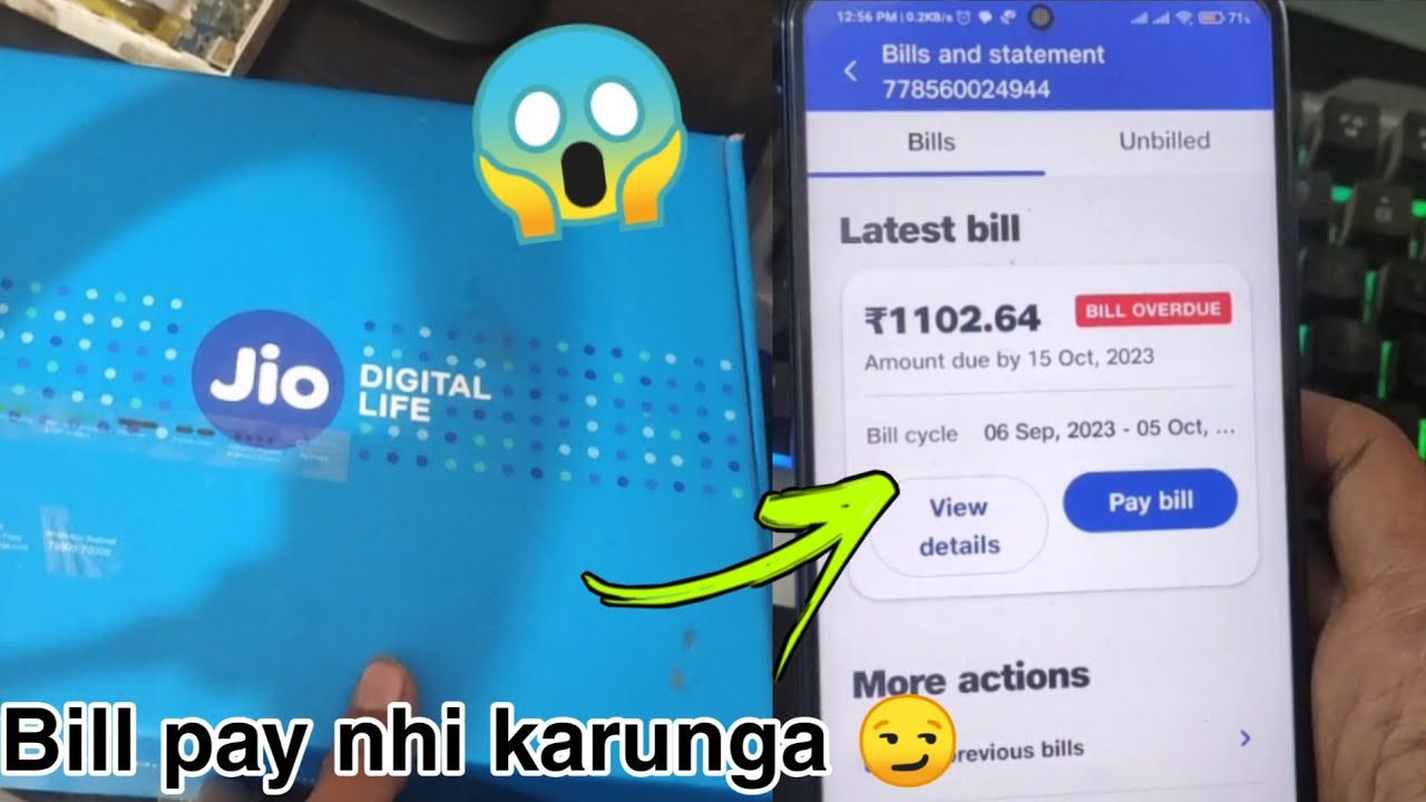 Jio fiber 10mbps plan no bill payment issue - Jio fiber me bill pay nhi ...