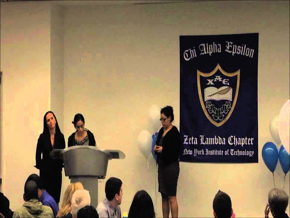 Chi Alpha Epsilon Induction 2011 - Student Pinning (Part 2) - YouTube