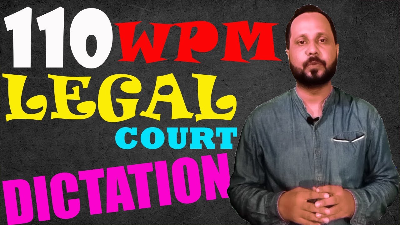 110 WPM, Legal, Court Dictation, Transcription No.15, Total words 640 ...