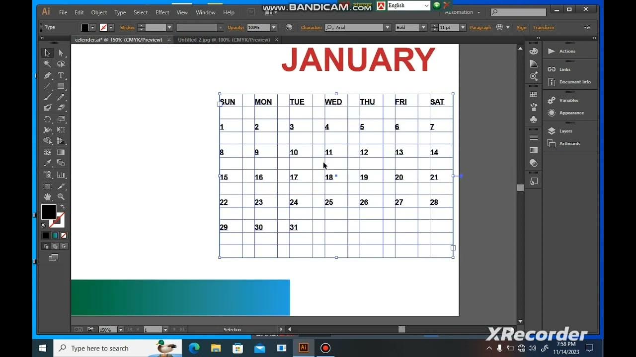 how to design a calendar/ calendar design/ kivabe calendar design kore ...