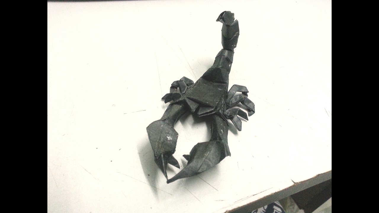 How to make Origami Scorpion ( Shaping) - YouTube