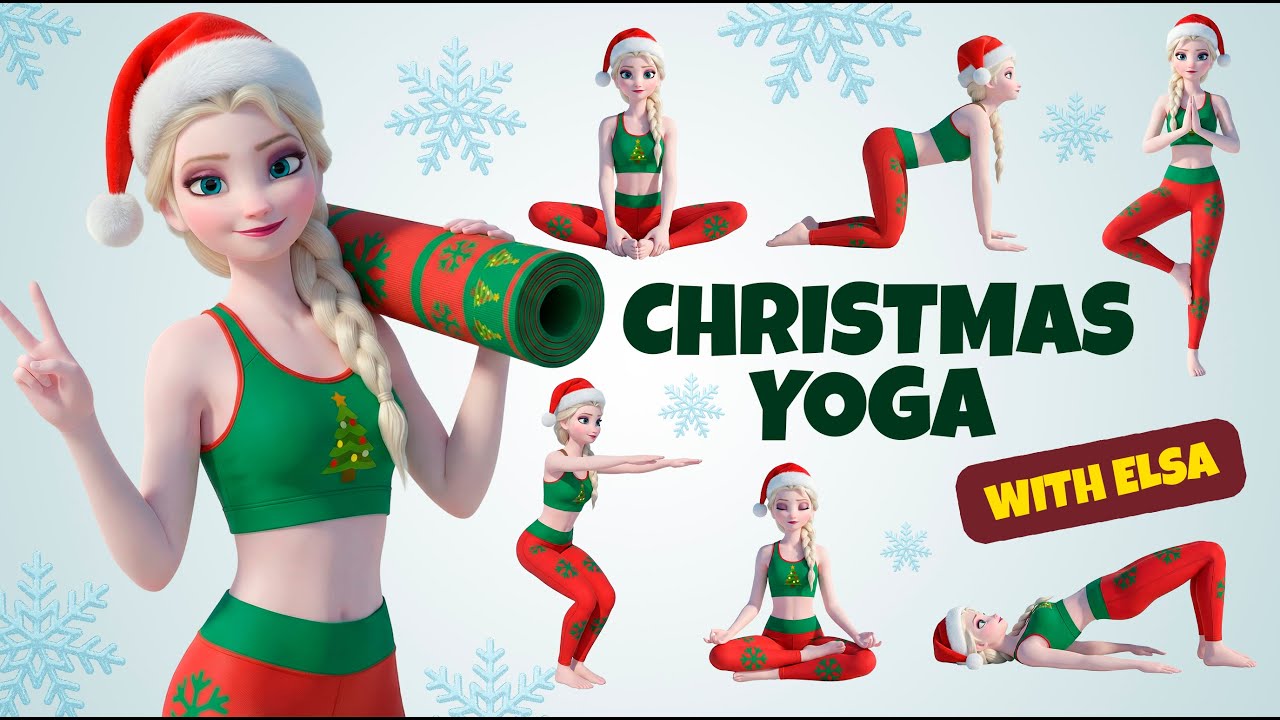Christmas Yoga for Kids | Holiday Yoga for Children | Easy Stretches ...