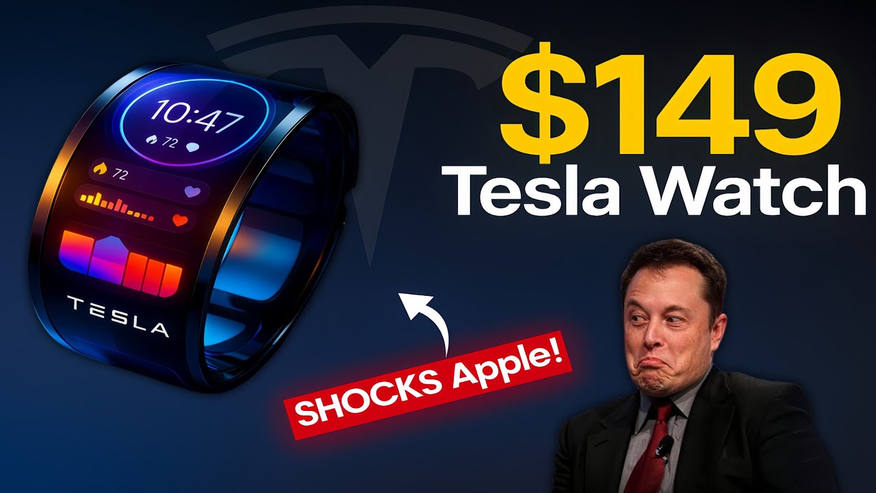 END OF APPLE! Elon Musk's $149 Tesla Smartwatch Is Finally Here! - YouTube