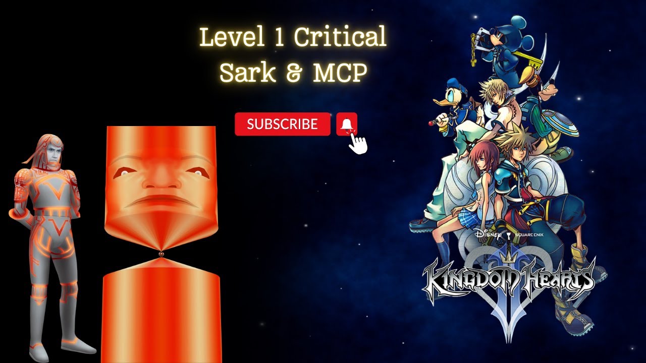 Kingdom Hearts 2 Final Mix - Level 1 Critical Sark & MCP - YouTube