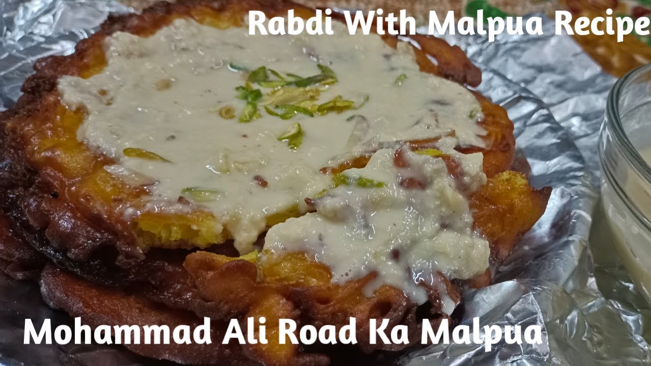 Mumbai Mohammad Ali Road Special Malpua With Rabdi || Ramzan Special ...