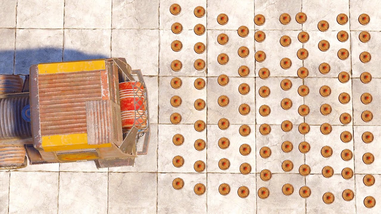 I tested my FULLY ARMORED CAR against 100 LAND MINES... - YouTube