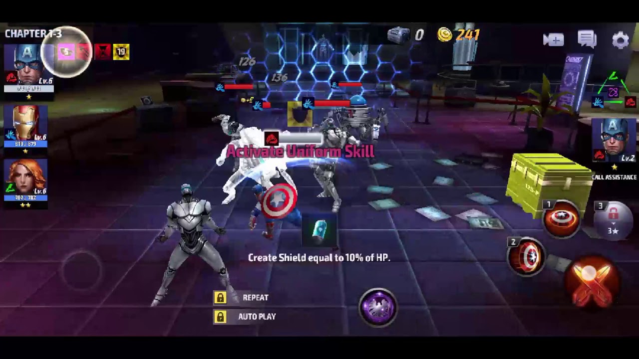 Marvel Future Fight Game Chapter1 3 Next game play - YouTube