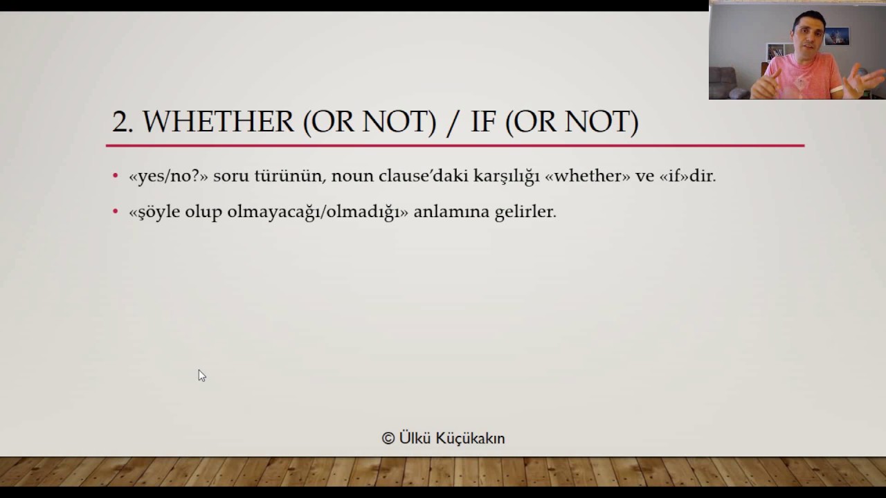 Noun Cluases: Whether (or not) & If (or not) - YouTube