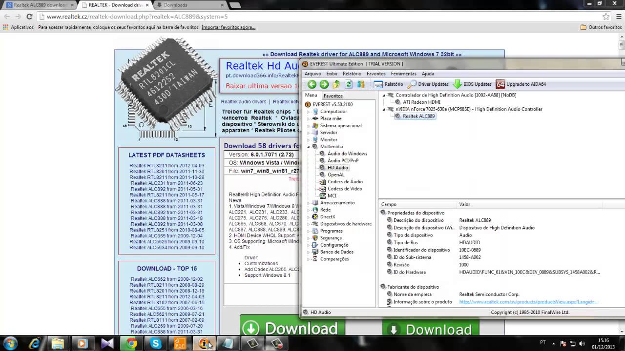Identificar drivers do computador usando Everest - YouTube