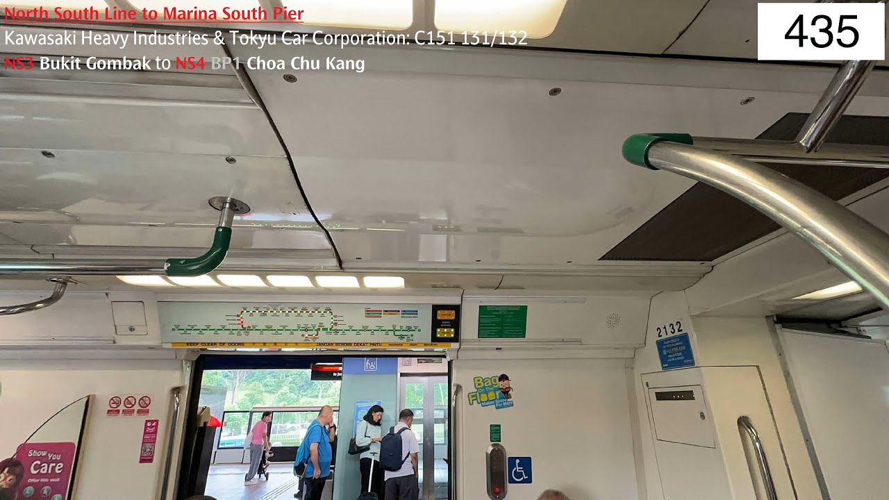 ⁴ᴷ [4.30pm run] SMRT Trains, NSL Train Ride [Bt Gombak → CCK] - Kawasaki C151 131/132 - YouTube