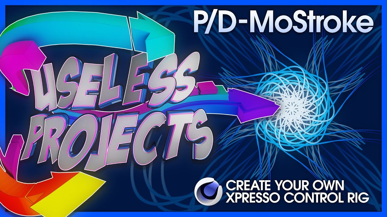 Useless Projects: P/D-MoStroke, A Custom Xpresso Visual Effect - YouTube