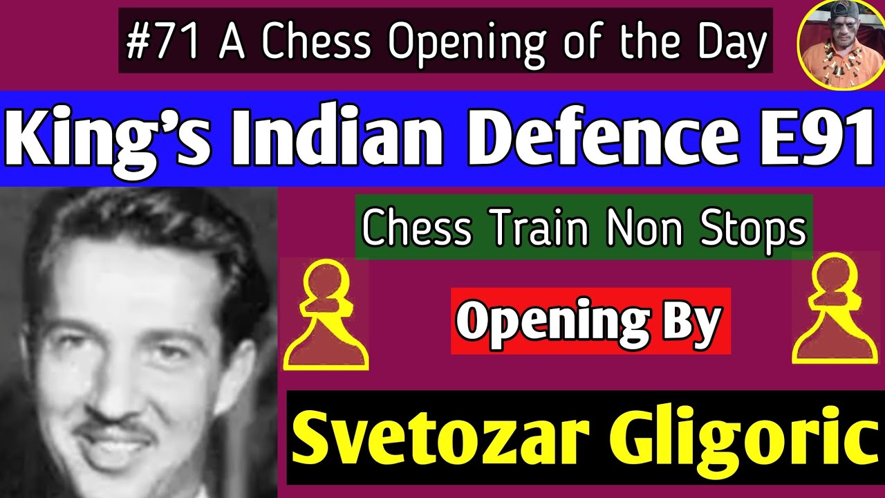 King's Indian Defence E91 || Svetozar Gligoric, 1970 #chess - YouTube