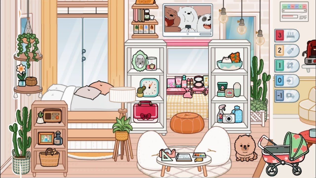 Toca Life World : NEW BIG AESTHETIC BEDROOM DESIGN MAKEOVER🍑🌿 | TOCA ...