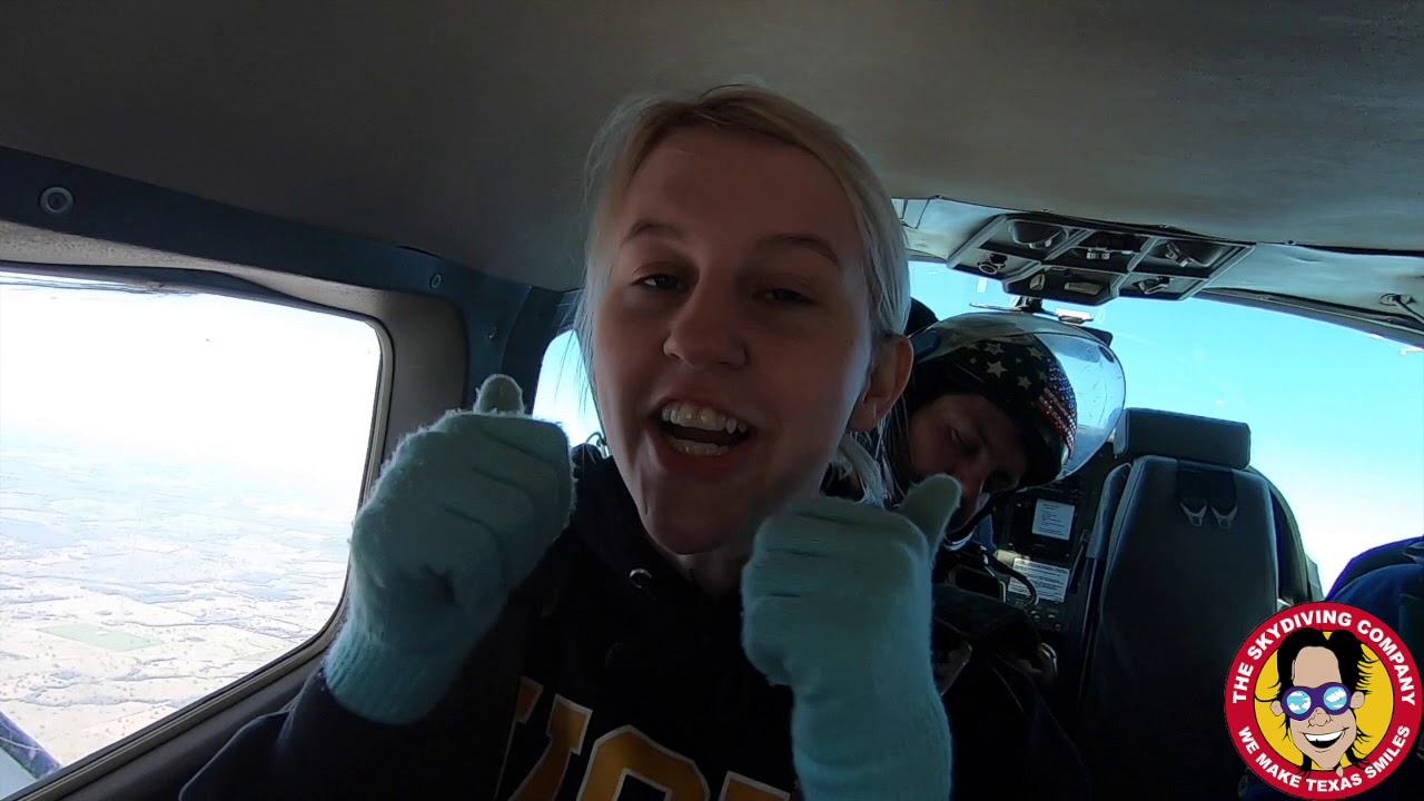 Tandem Skydiving | Jacie From Dallas, Texas - YouTube