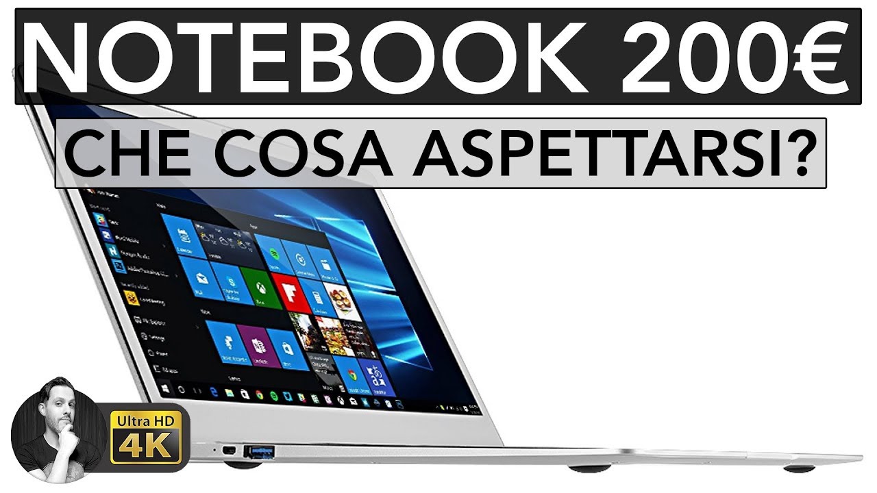 COSA ASPETTARSI DA UN NOTEBOOK DA 200 EURO? - YouTube