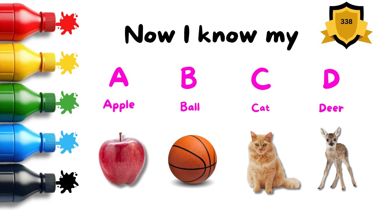 Fun Learning ABCD for Toddlers with real images - Easy Alphabet ...
