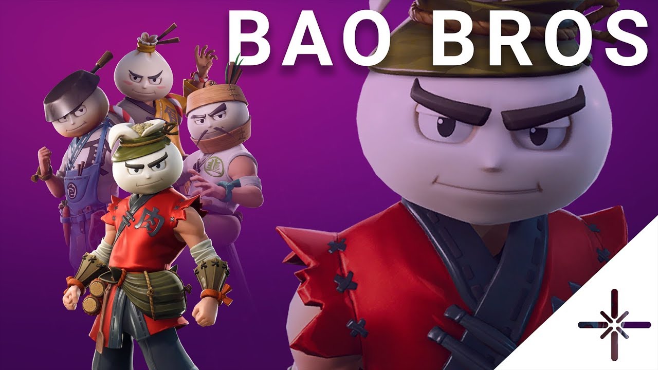 [4K] Fortnite - Bao Bros (All Styles 3D Model Showcase) - YouTube