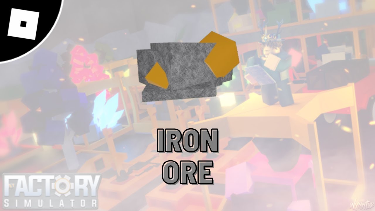 How to get iron ore in Factory Simulator roblox - YouTube