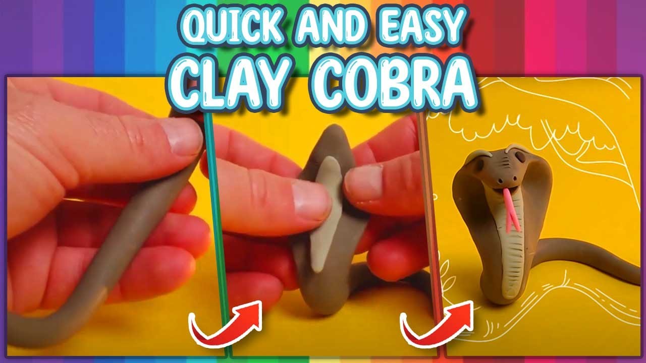 How To Make a Clay Cobra - Quick and Easy - YouTube