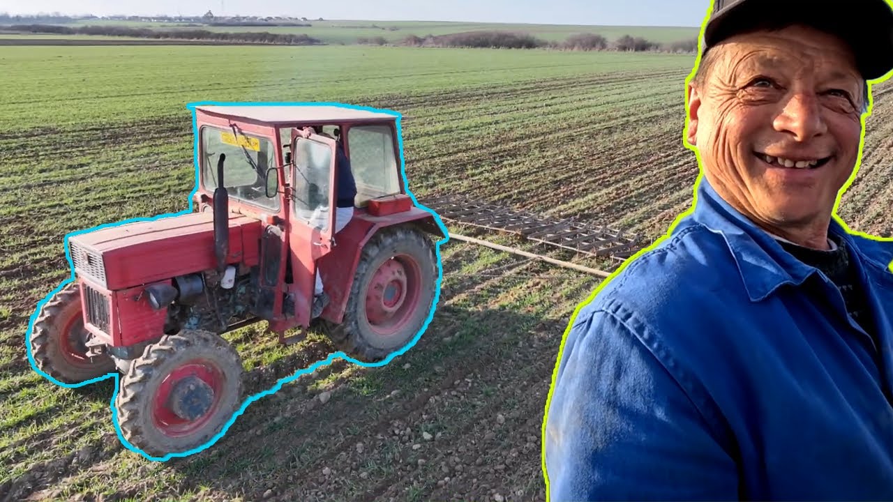 MEGNÉZTÜK KERESZTAPU HOGY BORONÁLJA A BUZÁT! - YouTube