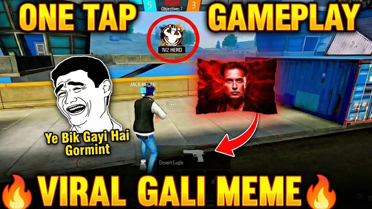 Free fire one tap gameplay and viral gali mene /god level gameplay ...