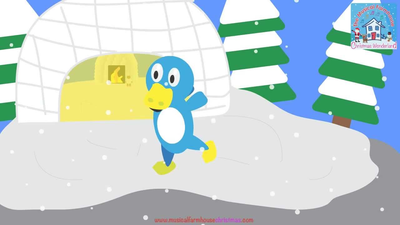 Three Little Penguins | Christmas counting song for children - YouTube