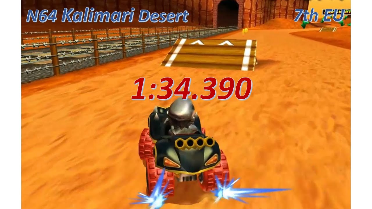[MK7] N64 Kalimari Desert - 1:34.390 (Live Replay) - YouTube