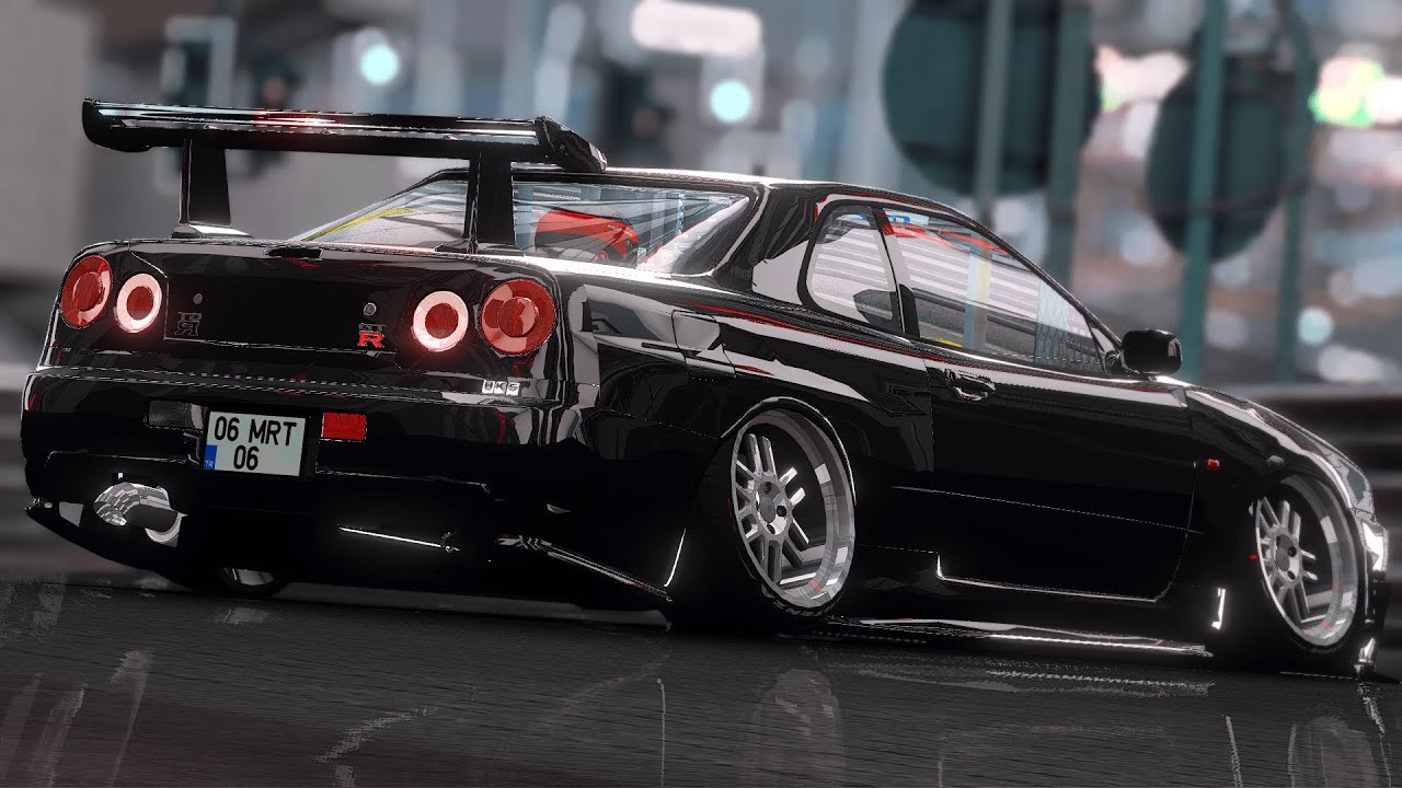 LFS [Forza Effect] Nissan GTR R34 600 HP AWD - YouTube