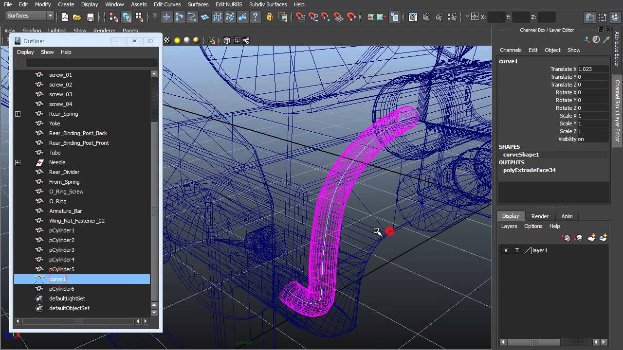 Tutorial: Constructing a Strikingly Accurate Tattoo Gun in Maya - Part ...