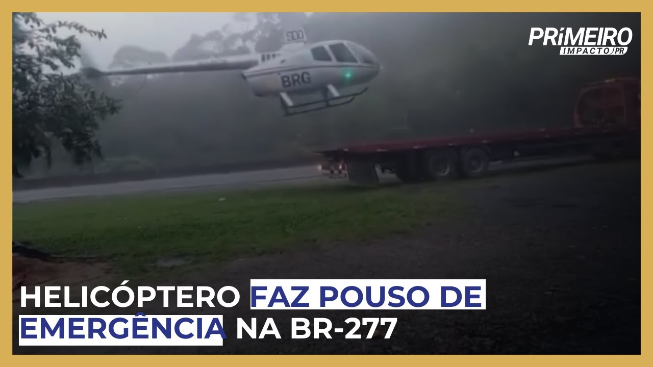 Helicóptero faz pouso de emergência na BR-277 - Rede Massa SBT - YouTube