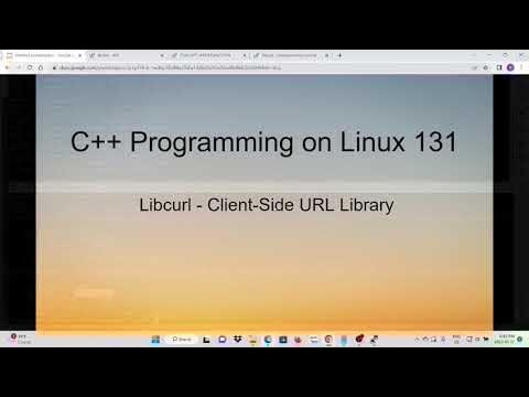 C++ Programming on Linux - Libcurl Client Side URL Library - YouTube