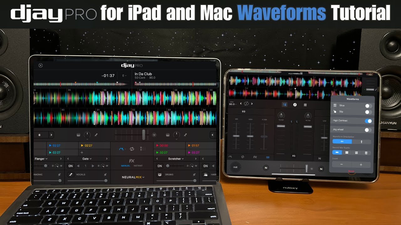 Djay Pro for iPad and Mac Waveforms Tutorial - YouTube