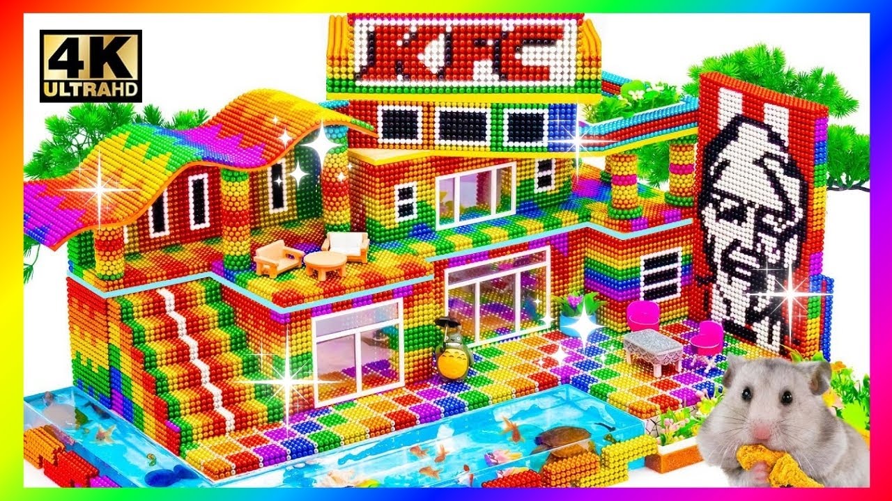 Satisfying Video | Make Rainbow KFC For Cute Pets With Amazing Swimming ...